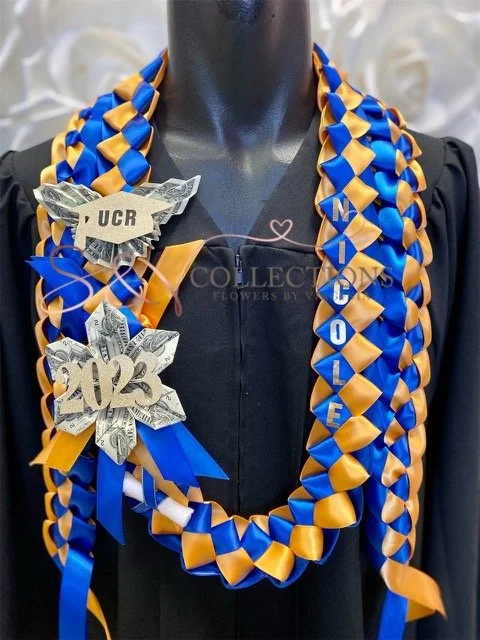 Ribbon Graduation Lei - #90 — S & V Collections