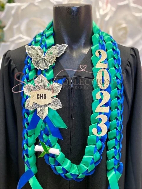 Graduation Ribbon Lei — S & V Collections