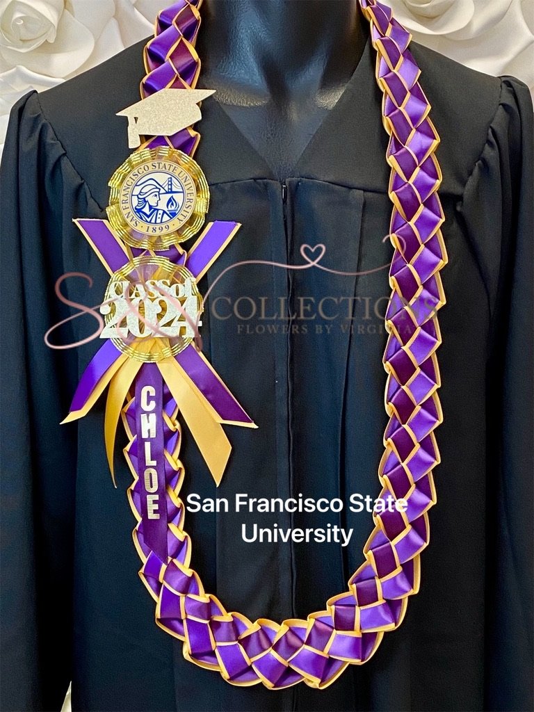 Graduation Ribbon Lei — S & V Collections