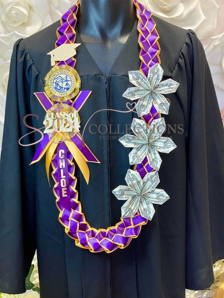 Graduation Ribbon Lei — S & V Collections