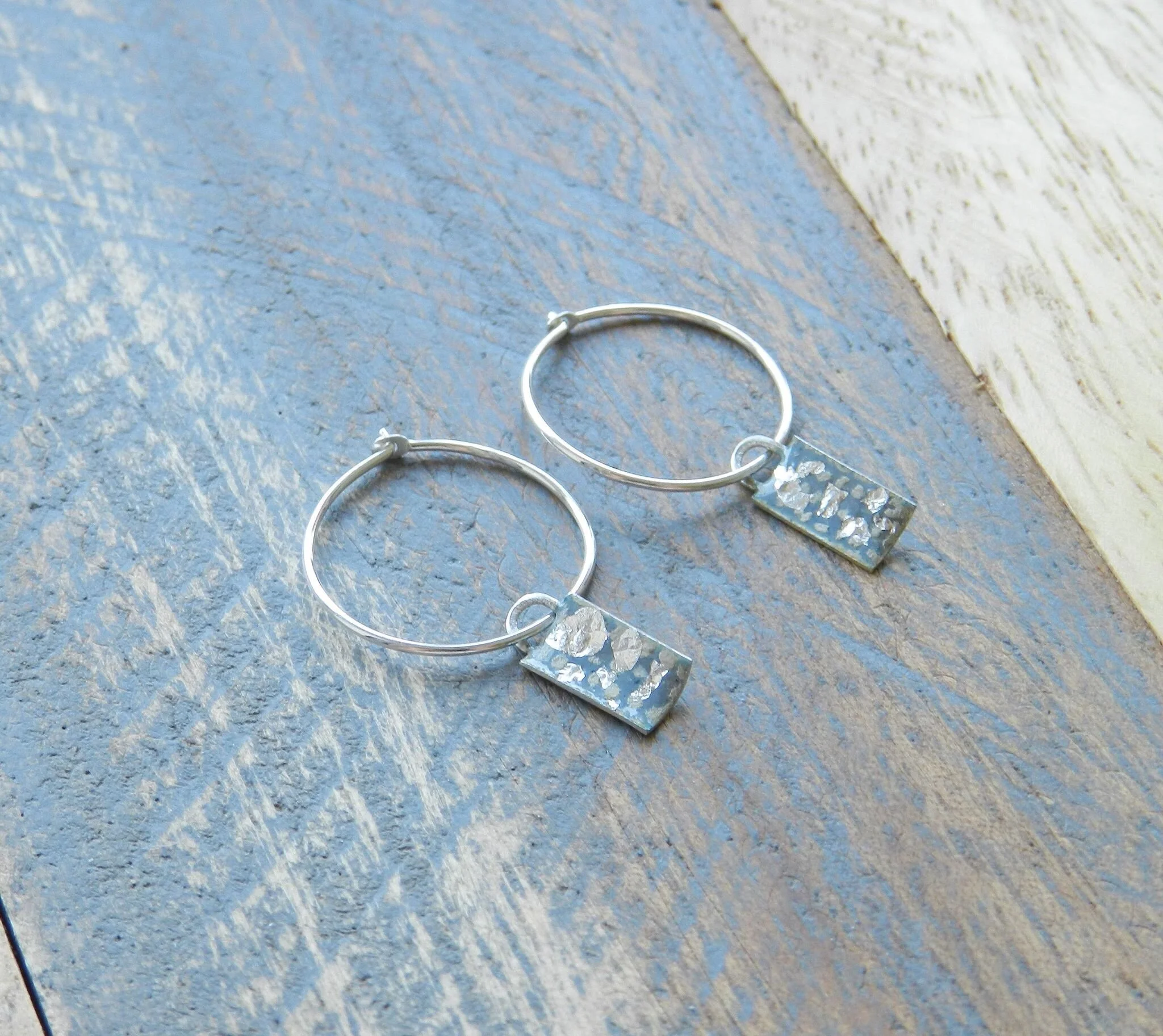 Mini Rectangle Curved Hoops — Emily Higham