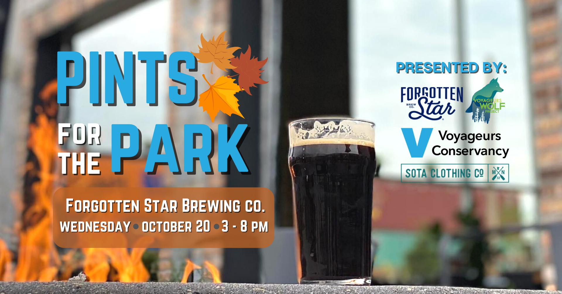 Pints for the Park @ Forgotten Star Brewing Co. — Voyageurs Conservancy