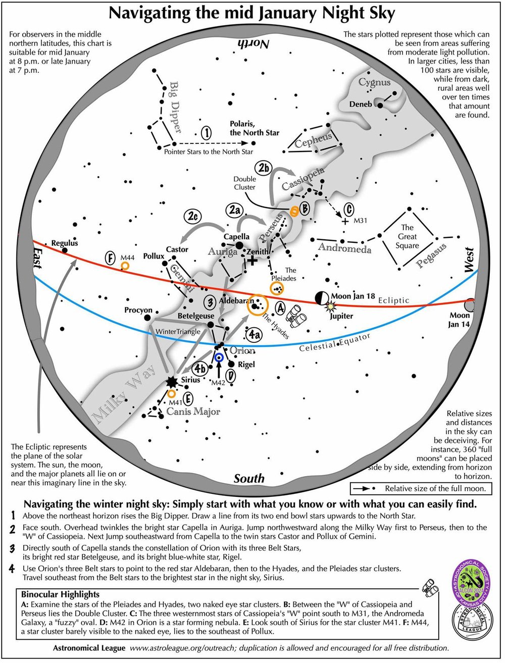 January 2024 Night Sky Calendar — Voyageurs Conservancy