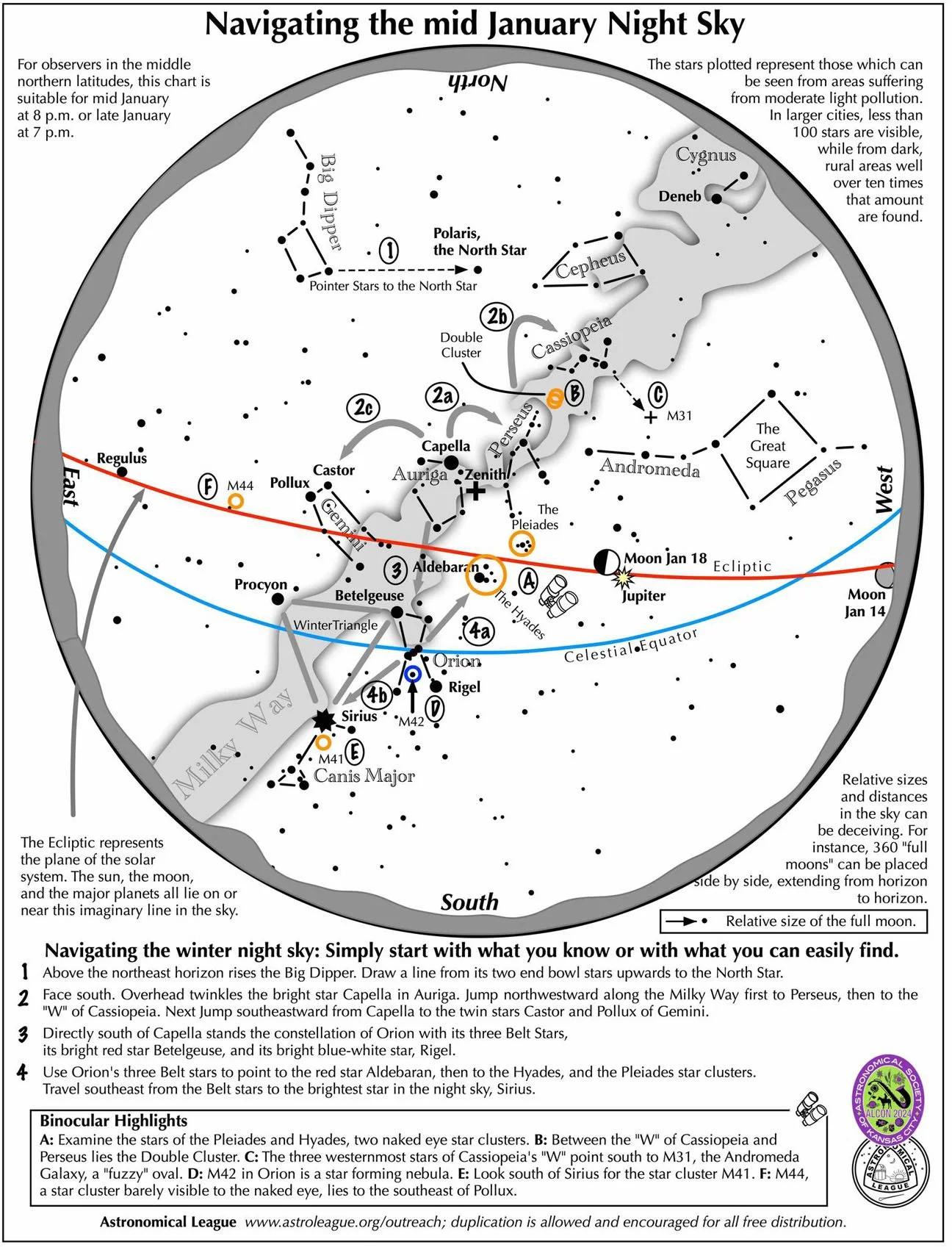 January 2024 Night Sky Calendar — Voyageurs Conservancy