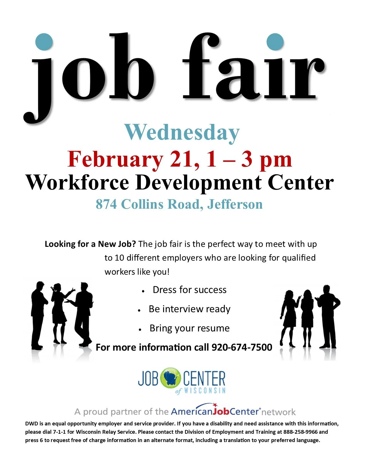 Jefferson County Workforce Development Center — SCWIJobs