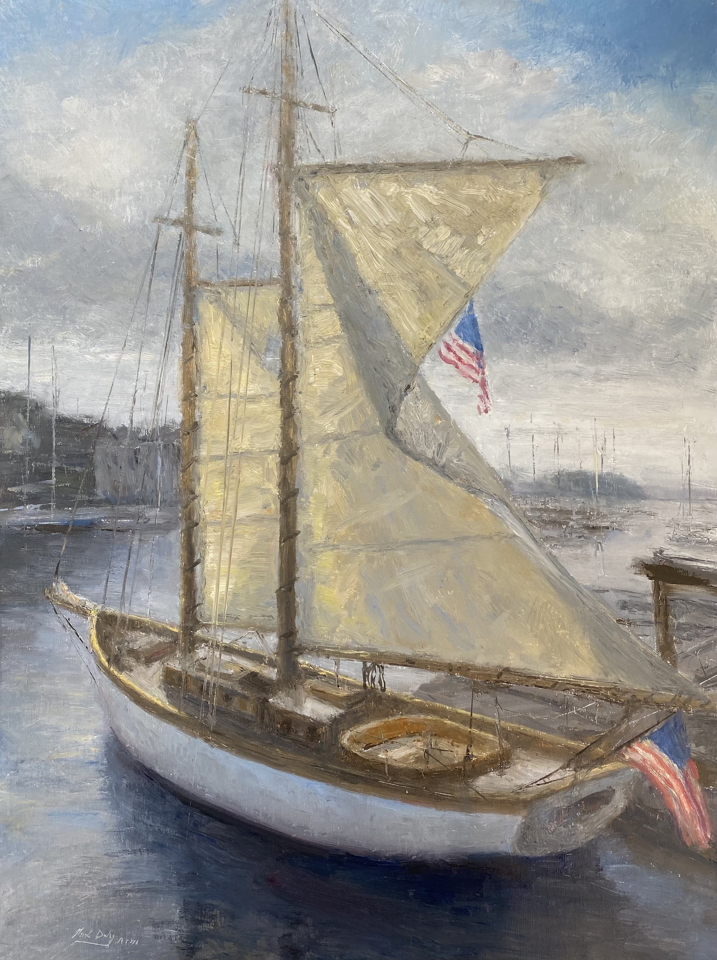 Harbor, Boat & Sea Paintings by Artist Mark Daly