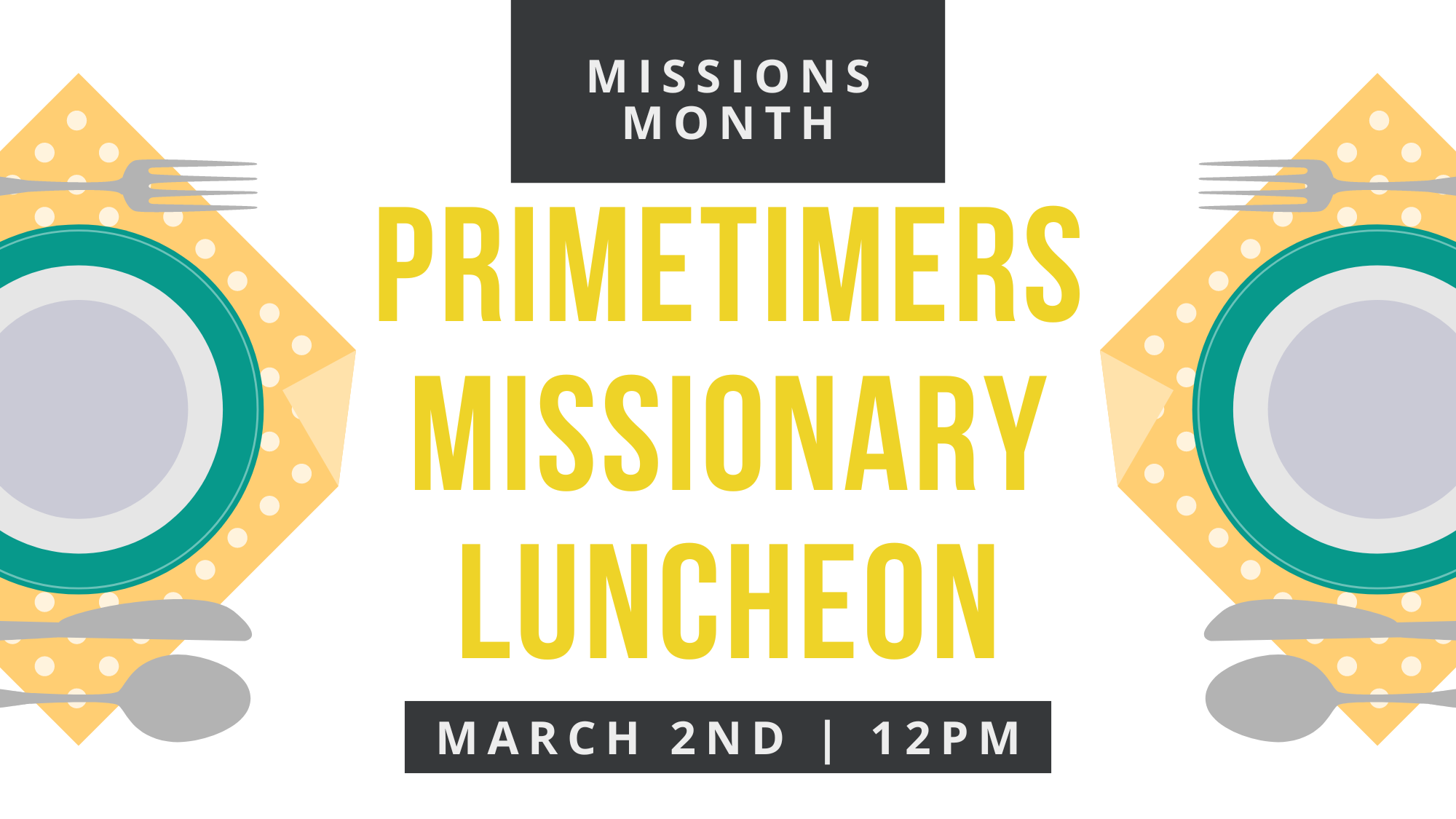 Primetimers Missionary Luncheon — Shelby Bible Church