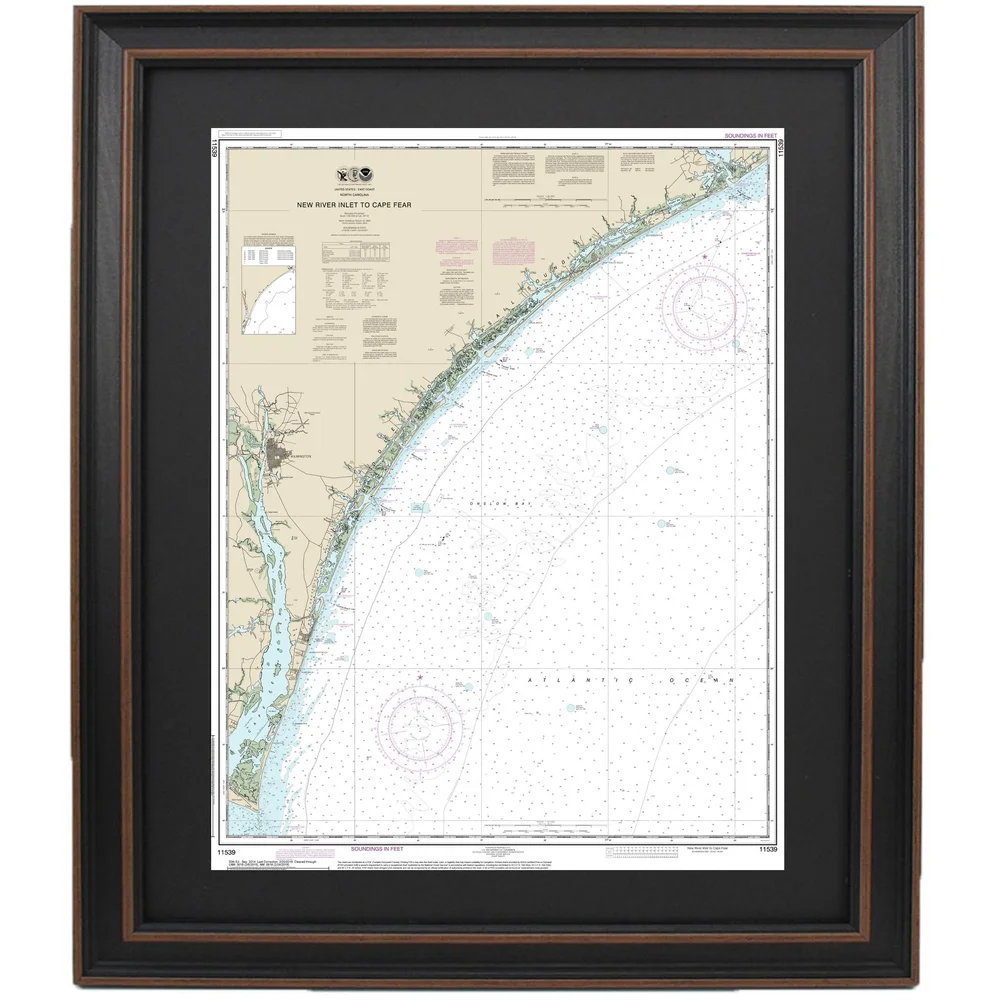 Cape Fear River Inlet Map