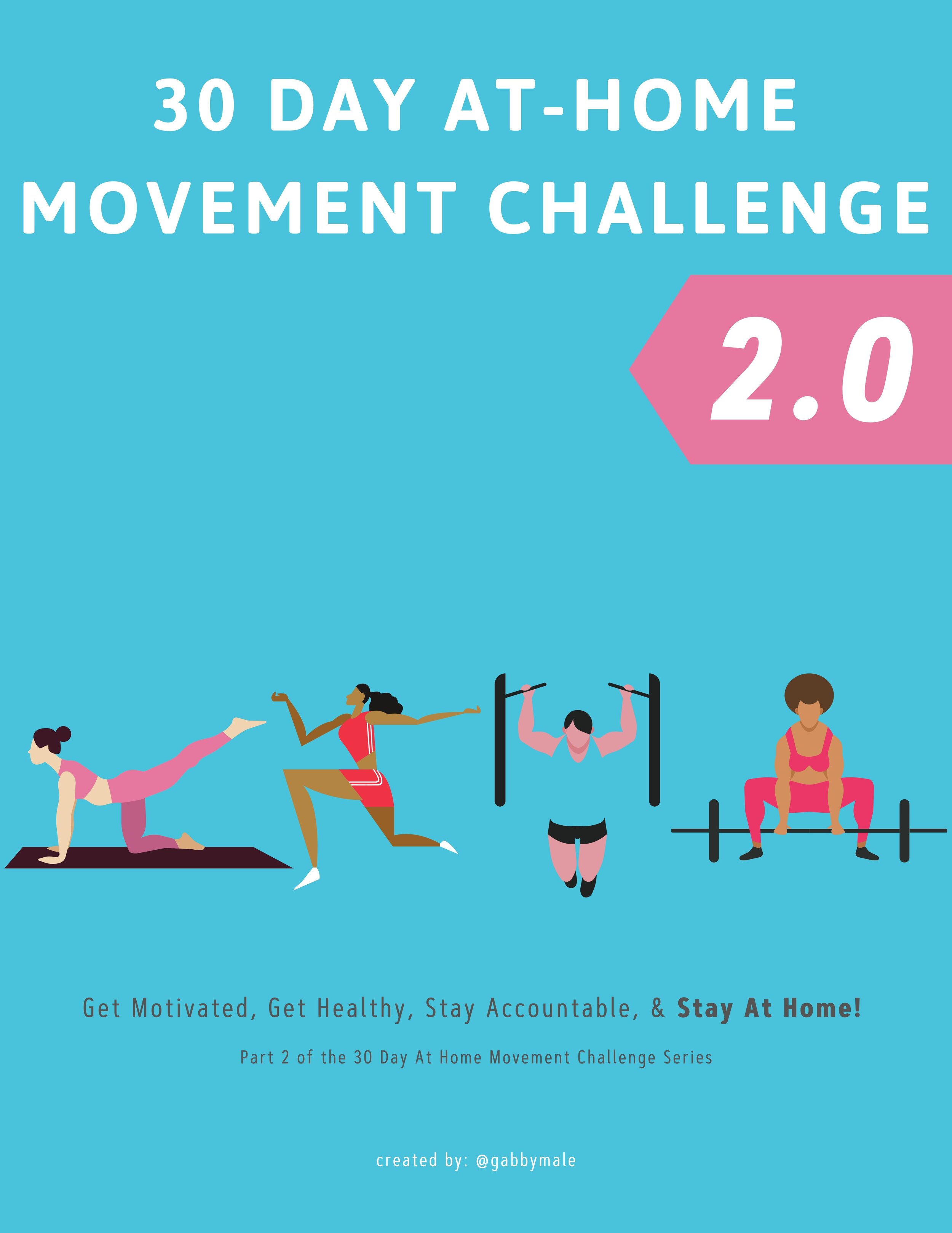 30 Day At-Home Movement Challenge 2.0 — Gabby Male