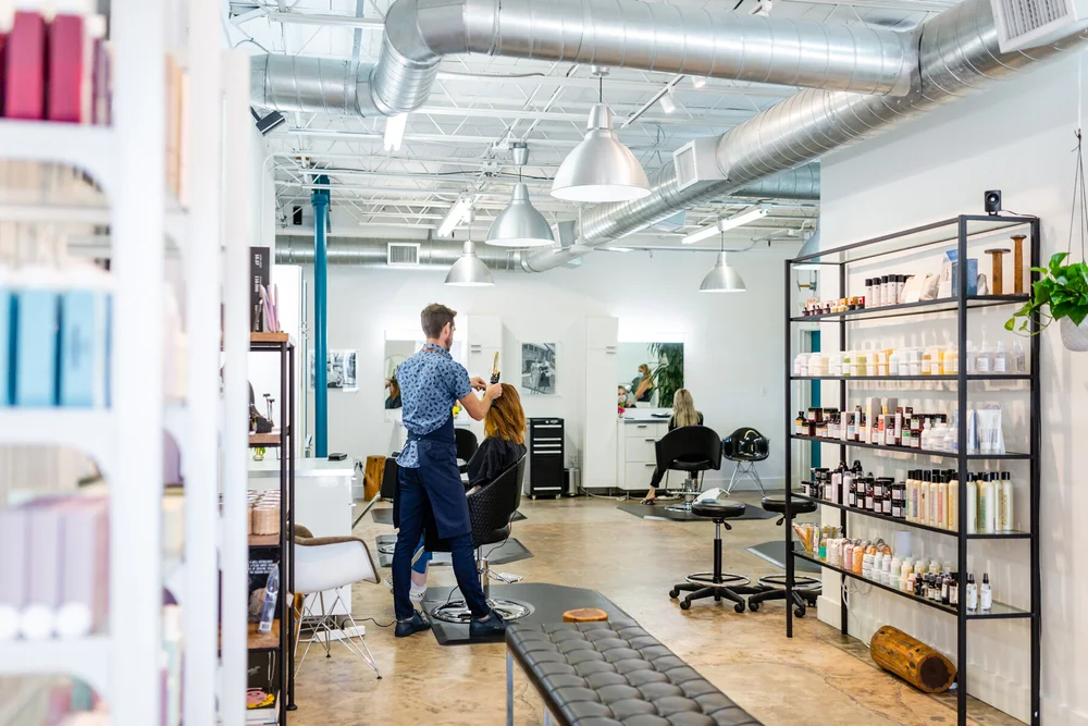 Hair Cutting Salon Interior