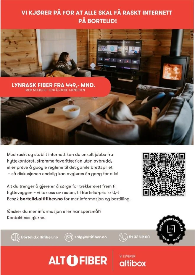 Vinterkampanje fiber — Bortelid - Fjellparadiset nær deg