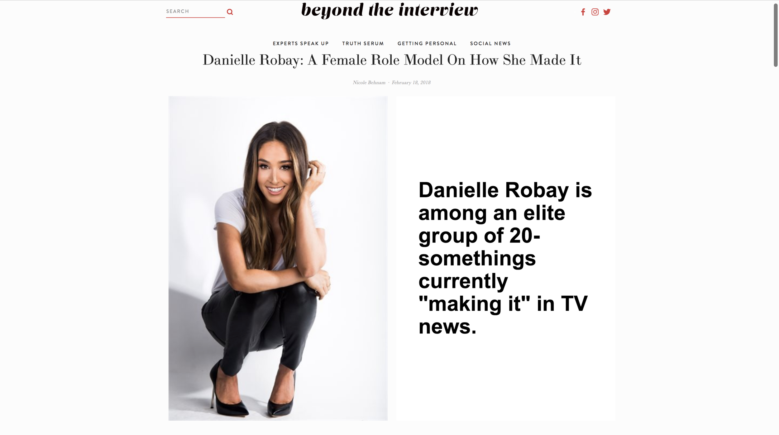 Press — Danielle Robay