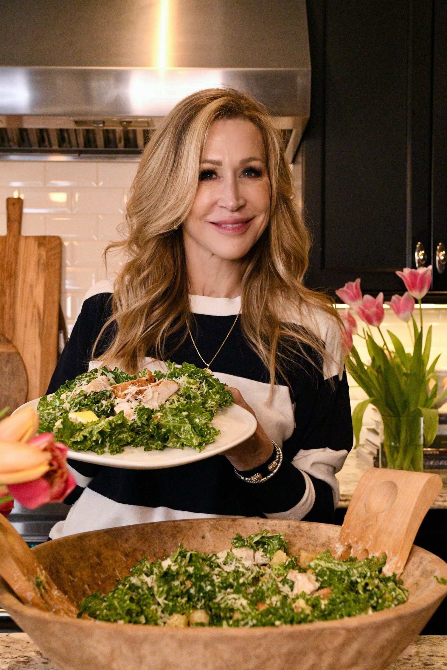 Kale Caesar Salad with Chicken - It's Salad Season — Crazy Blonde Life