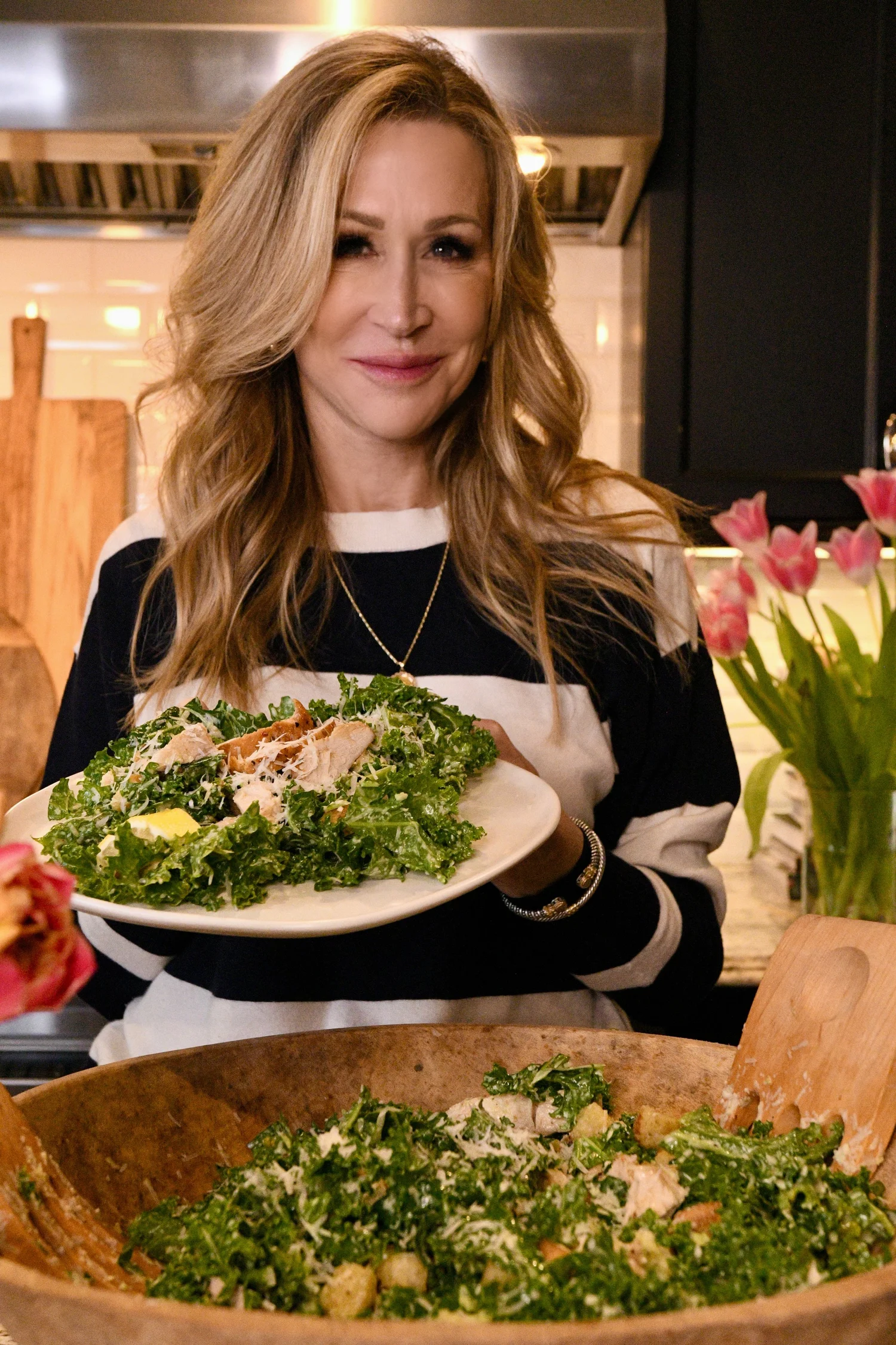 Kale Caesar Salad with Chicken - It's Salad Season — Crazy Blonde Life