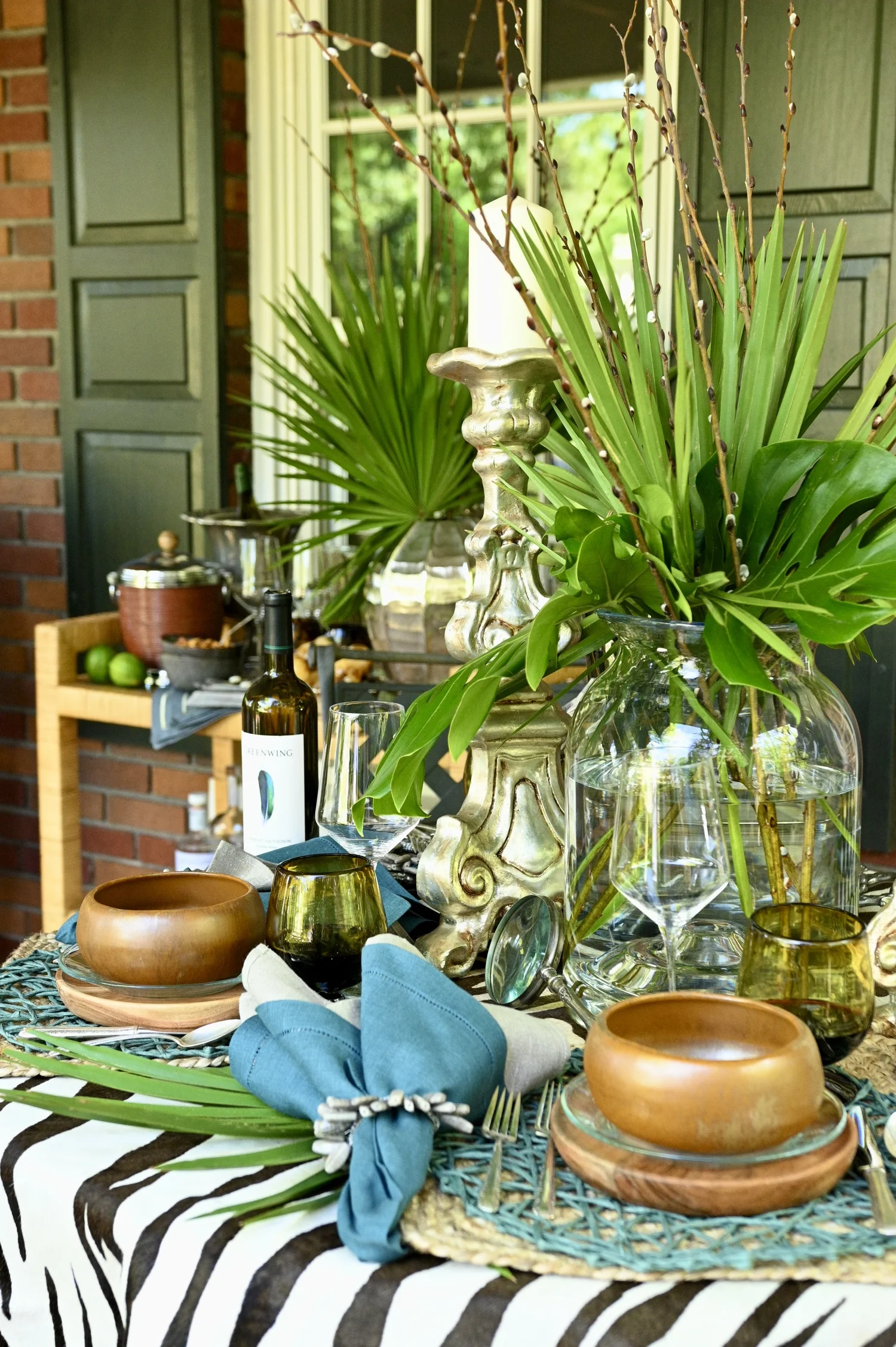 Into the Wild - Safari Dinner on the Porch — Crazy Blonde Life