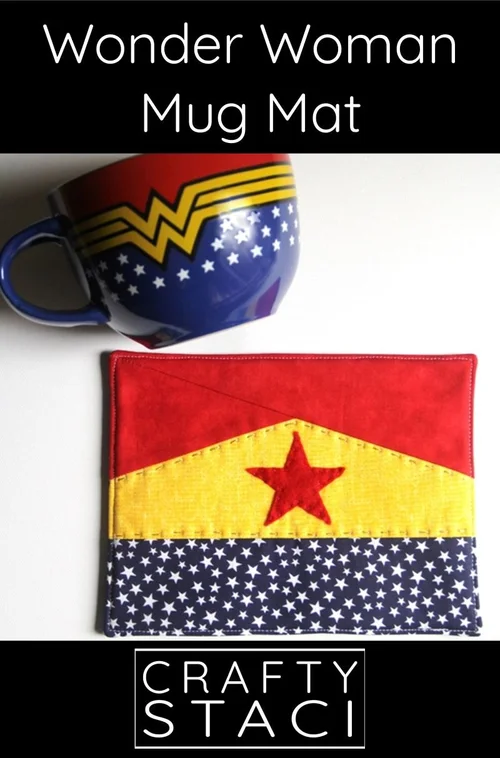 Wonder Woman Mug Mat — Crafty Staci