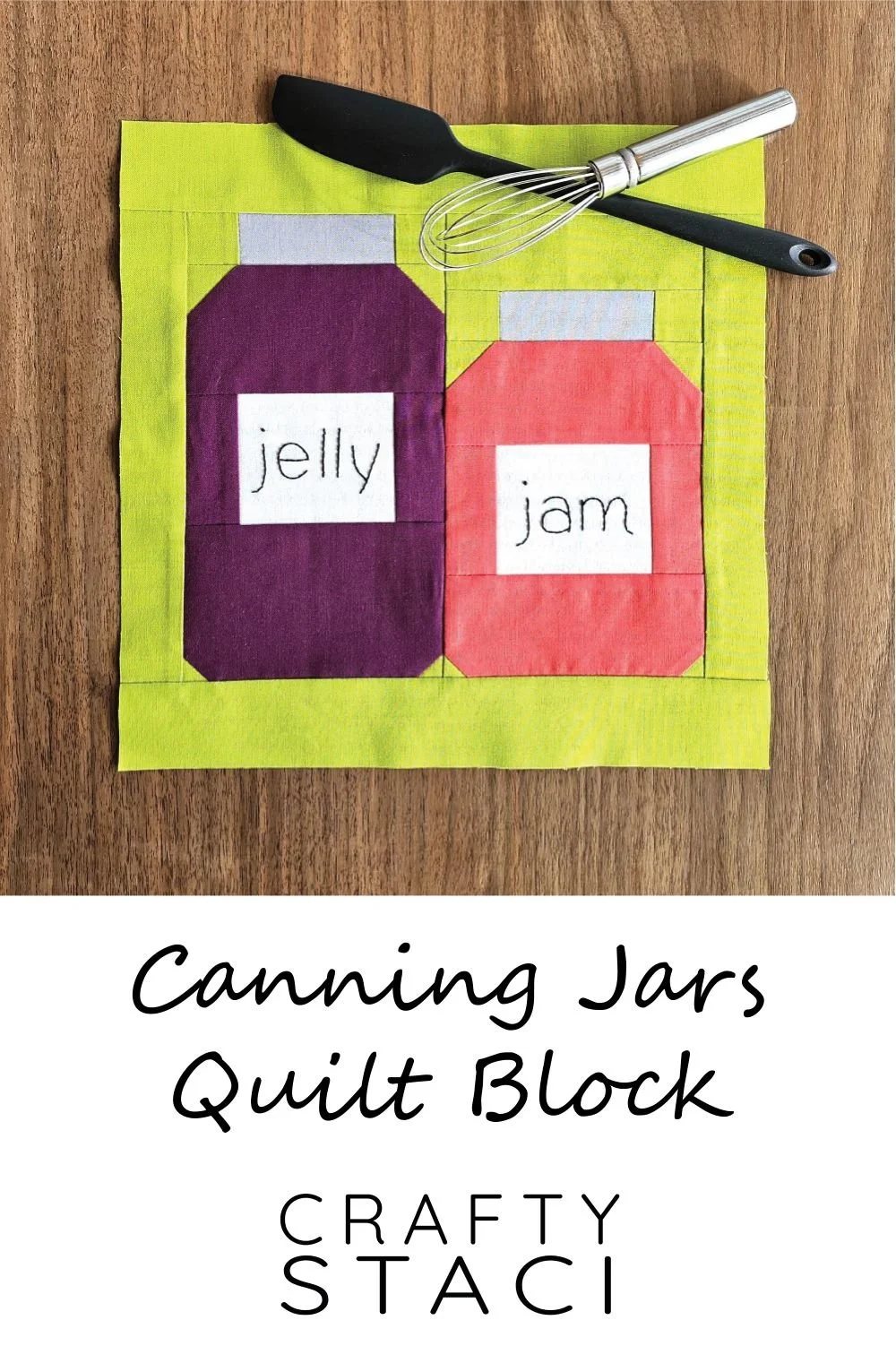 Canning Jars Quilt Block — Crafty Staci