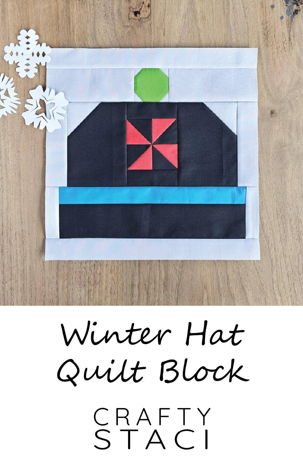 Winter Hat Quilt Block — Crafty Staci