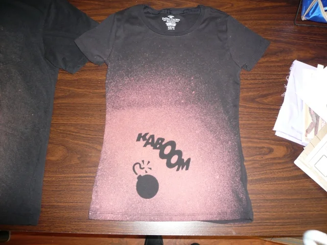 Bleach-Sprayed T-Shirts — Crafty Staci