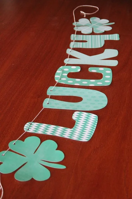 Lucky St. Patrick’s Day Printable Banner — Crafty Staci