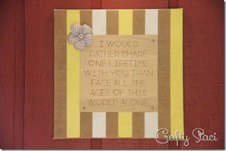 One Lifetime Sign — Crafty Staci