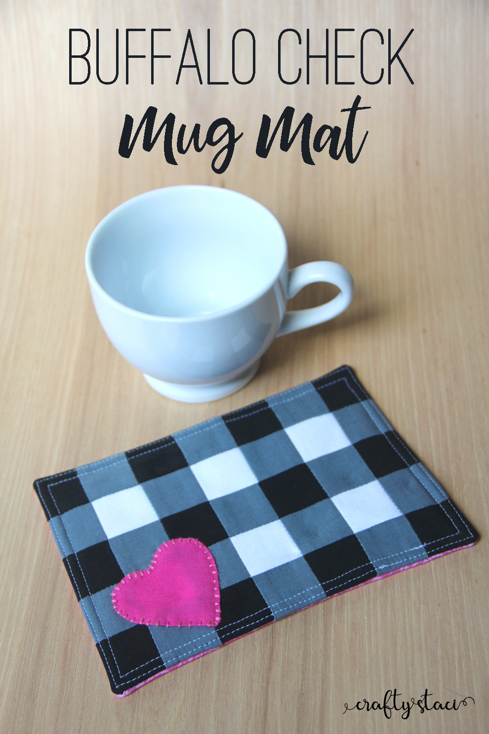 Buffalo Check Mug Mat — Crafty Staci