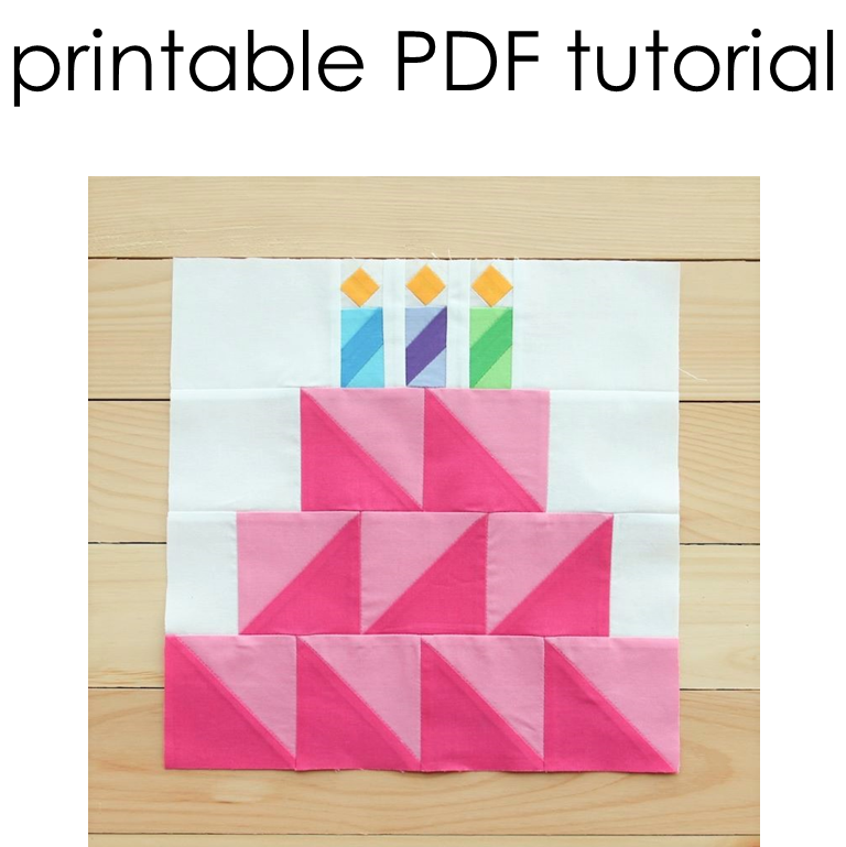 Birthday Layer Cake Quilt Block — Crafty Staci