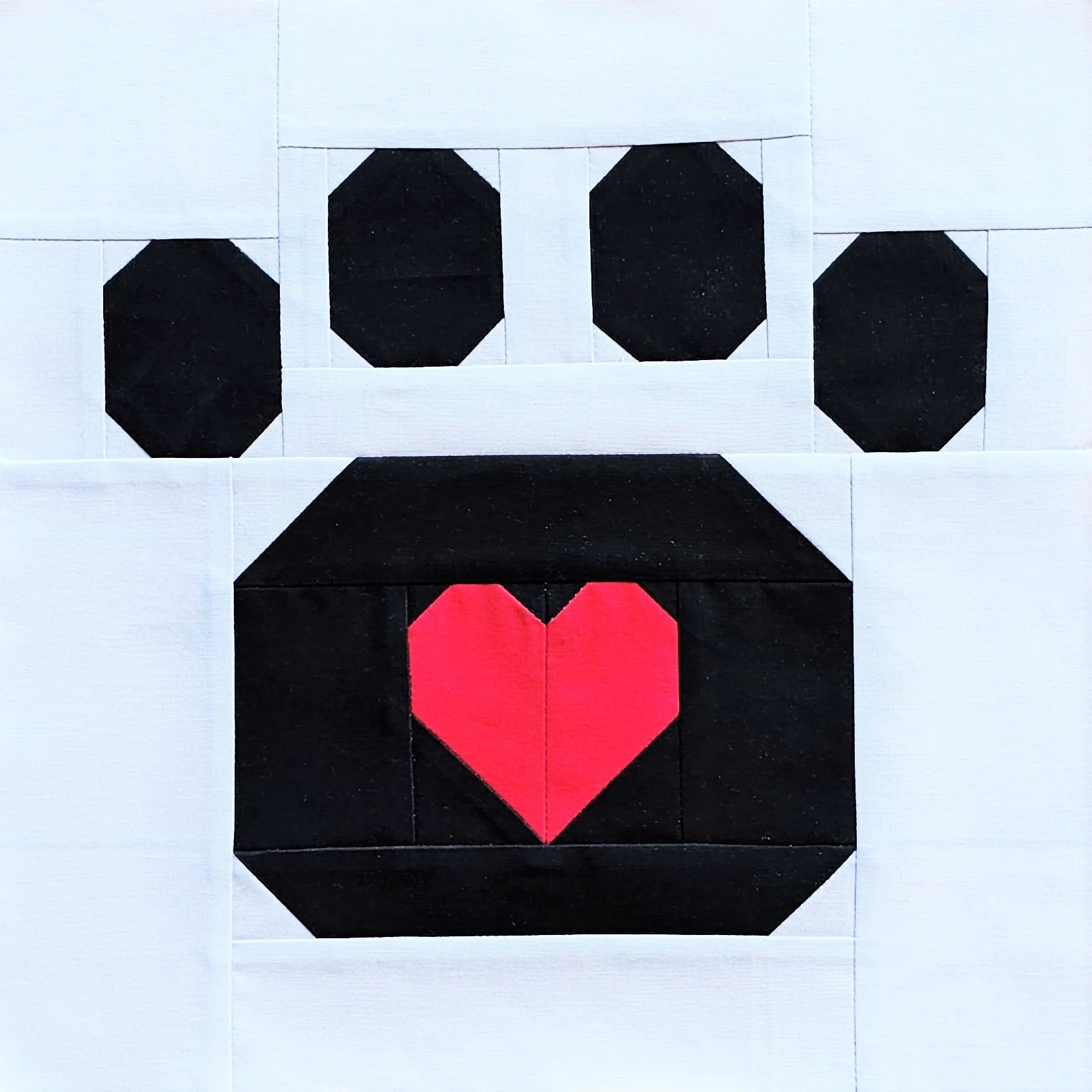 Dog Paw Quilt Block Printable Tutorial — Crafty Staci