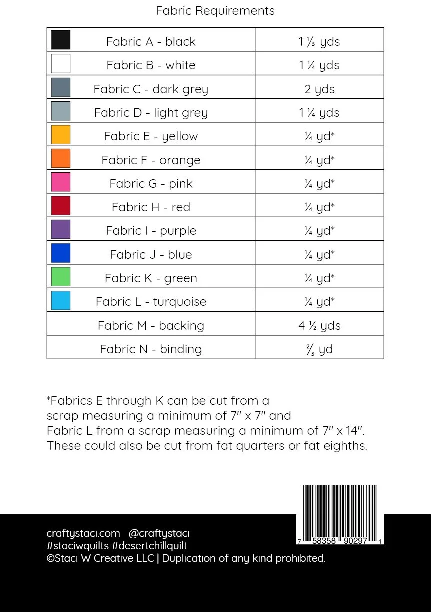 Desert Chill Quilt Pattern - PDF download — Crafty Staci