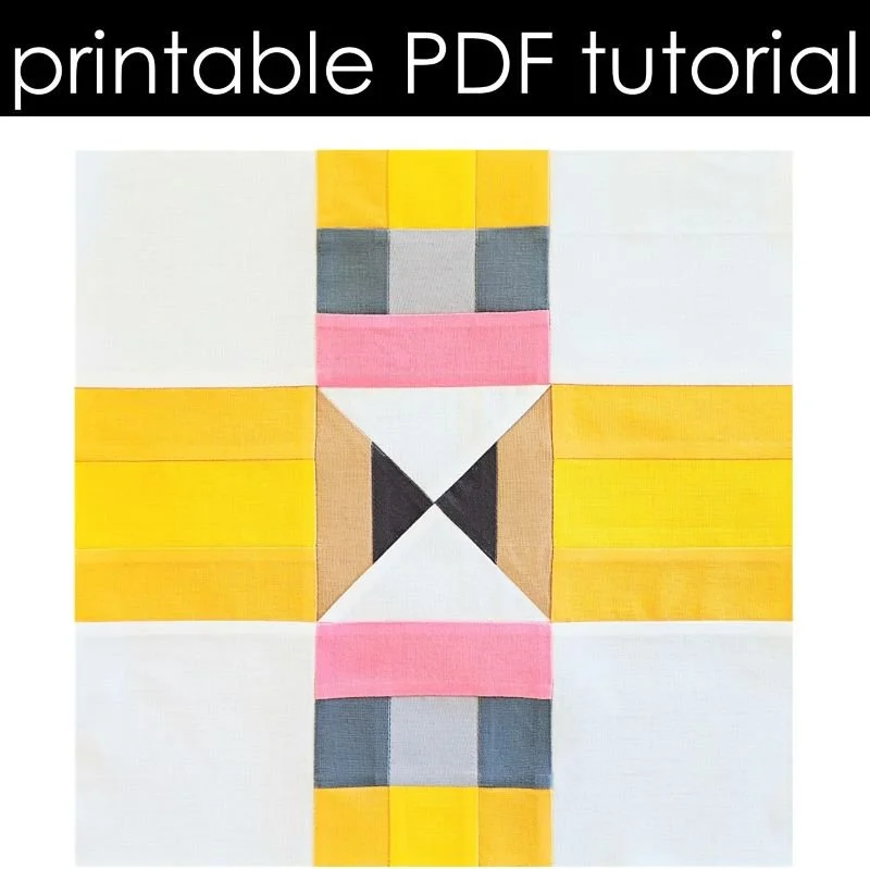School Pencils Quilt Block PDF Sewing Pattern — Crafty Staci