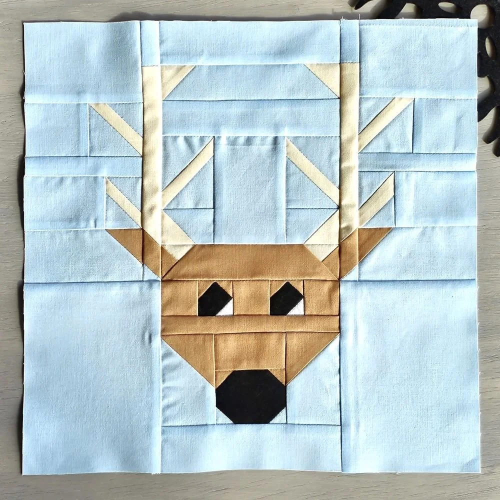 Reindeer Quilt Block — Crafty Staci