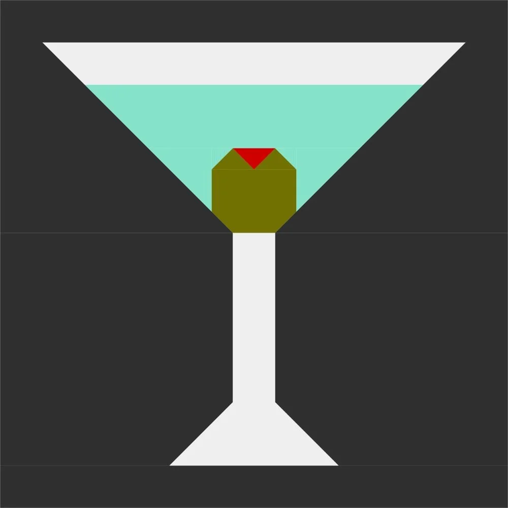 Martini Quilt Block Printable Tutorial — Crafty Staci