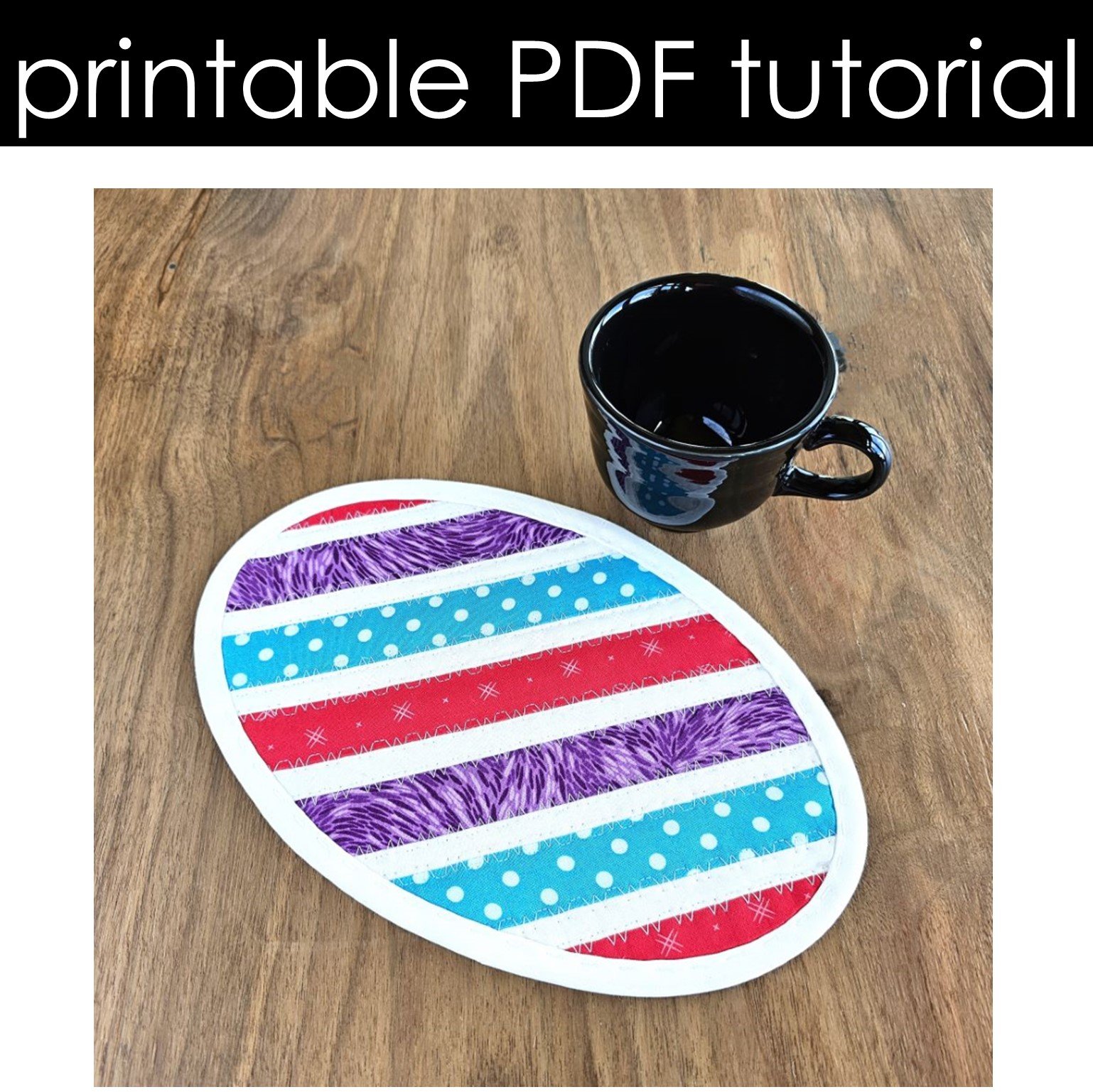 Oval Mug Mat Printable Tutorial — Crafty Staci