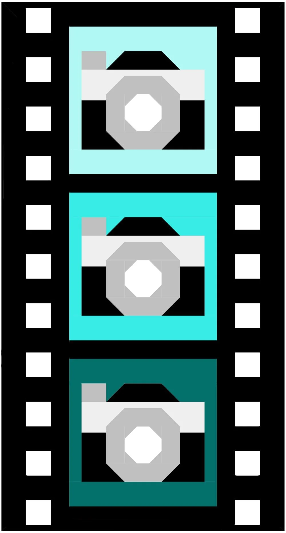 Film Strip Table Runner with Camera Quilt Block PDF Sewing Pattern ...