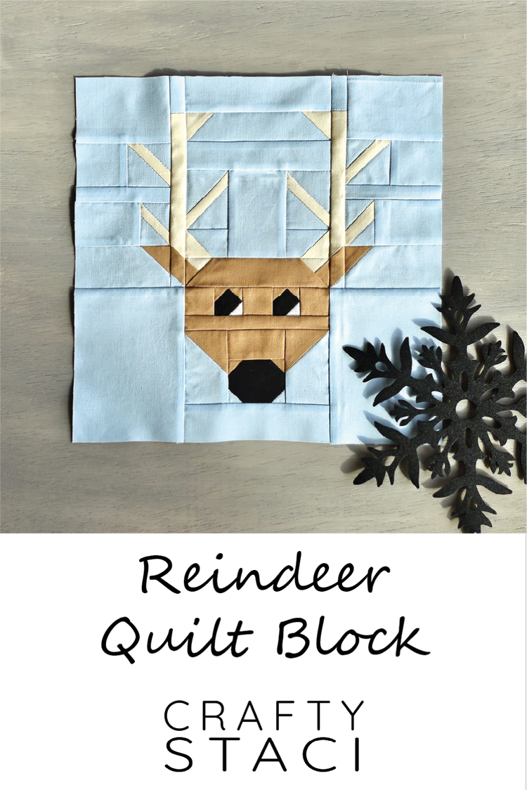 Reindeer Quilt Block — Crafty Staci