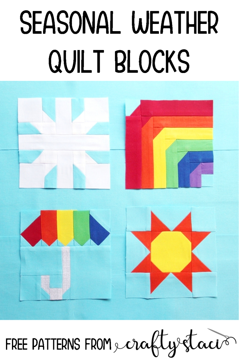 Seasonal Weather Quilt Blocks — Crafty Staci