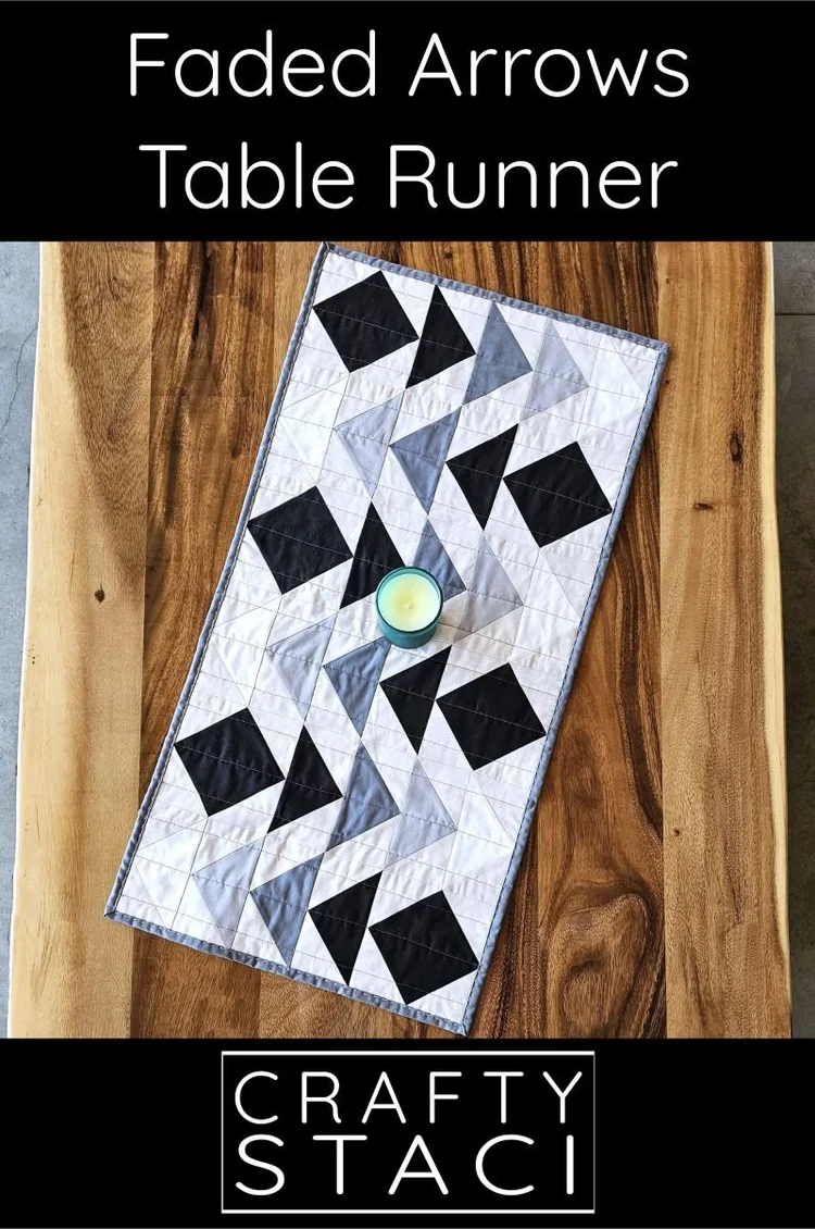 Faded Arrows Table Runner — Crafty Staci