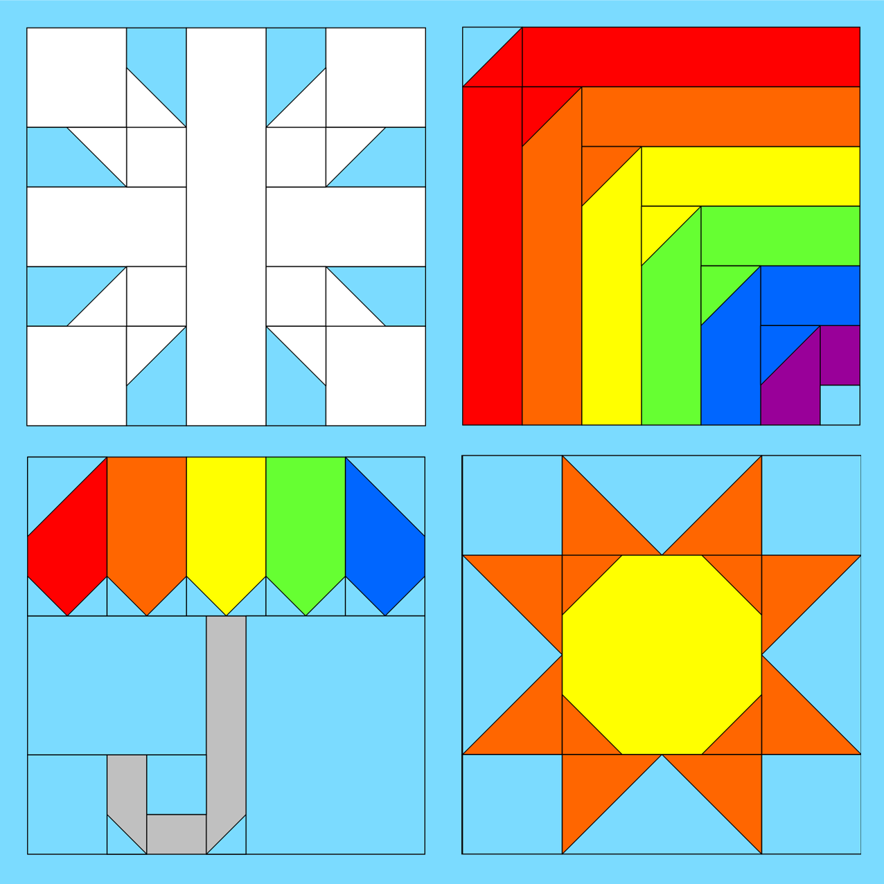 Seasonal Weather Quilt Blocks — Crafty Staci