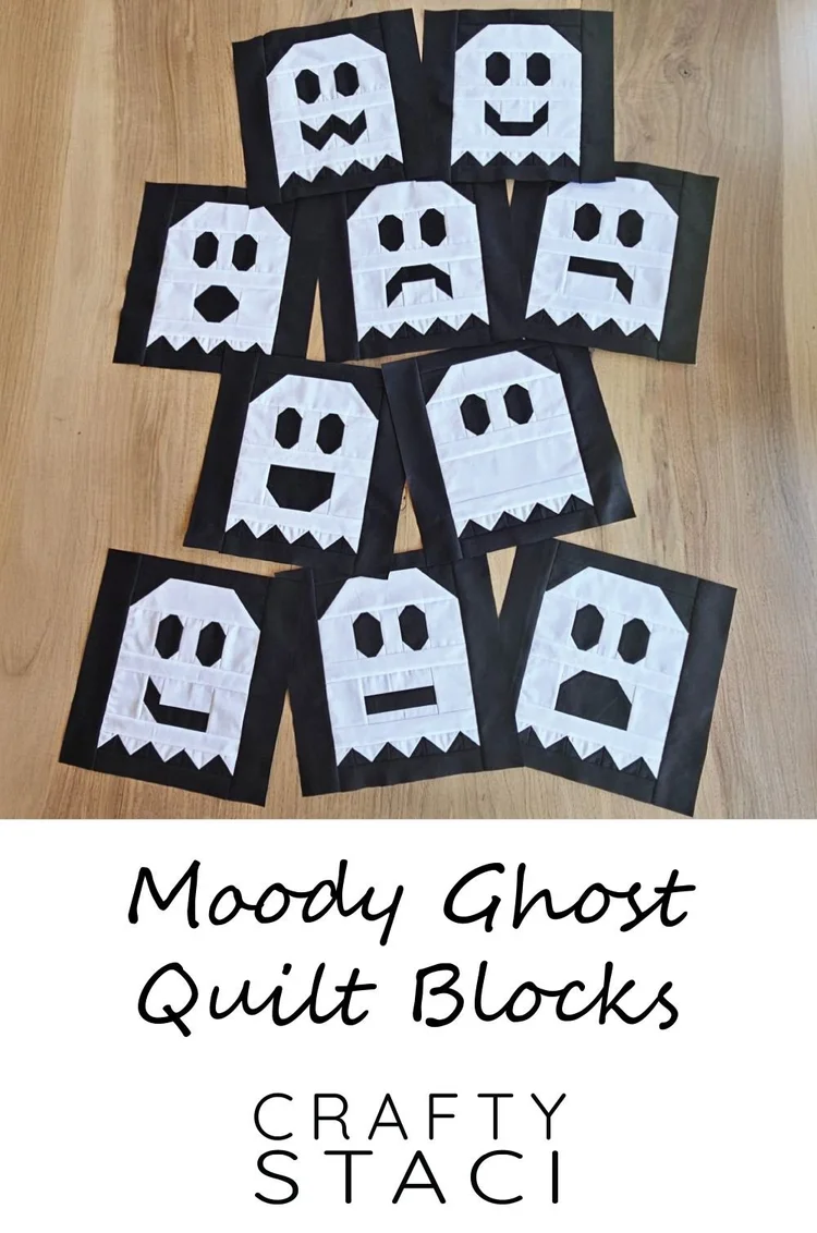 Moody Ghost Quilt Blocks and Quilt — Crafty Staci