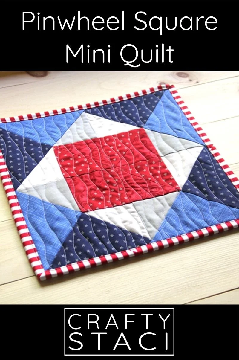 Pinwheel Square Mini Quilt — Crafty Staci