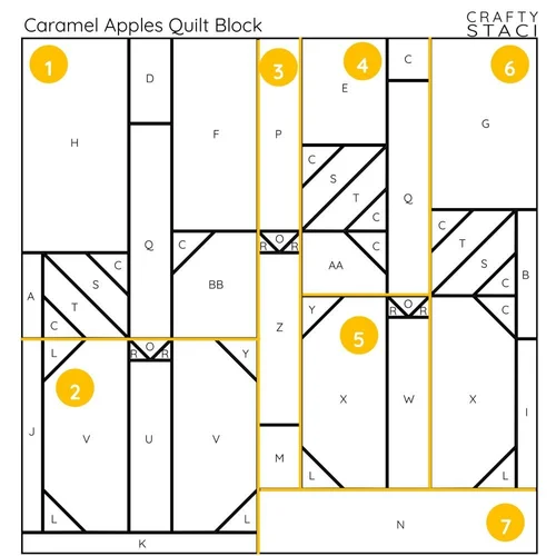 Caramel Apples Quilt Block — Crafty Staci