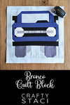 Bronco Quilt Block — Crafty Staci