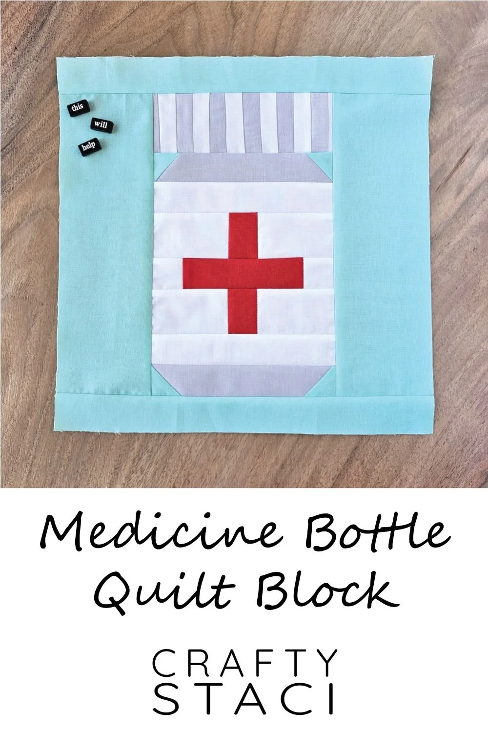 Medicine Bottle Quilt Block — Crafty Staci