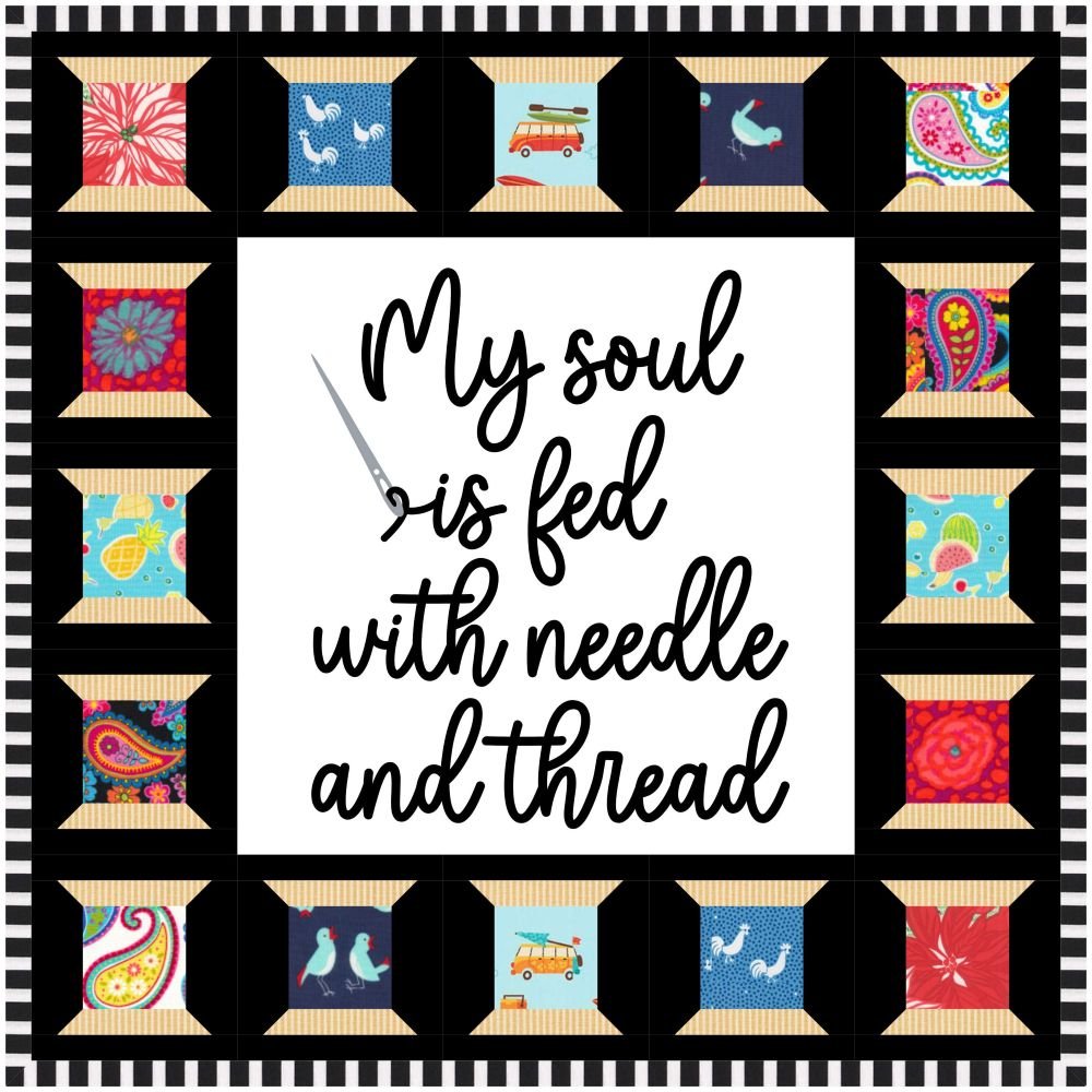 Needle and Thread Quilt Pattern and Fabric Panel — Crafty Staci
