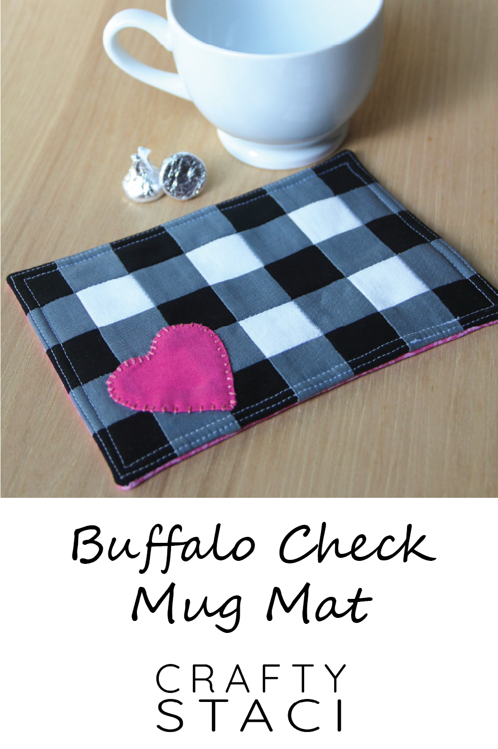 Buffalo Check Mug Mat — Crafty Staci