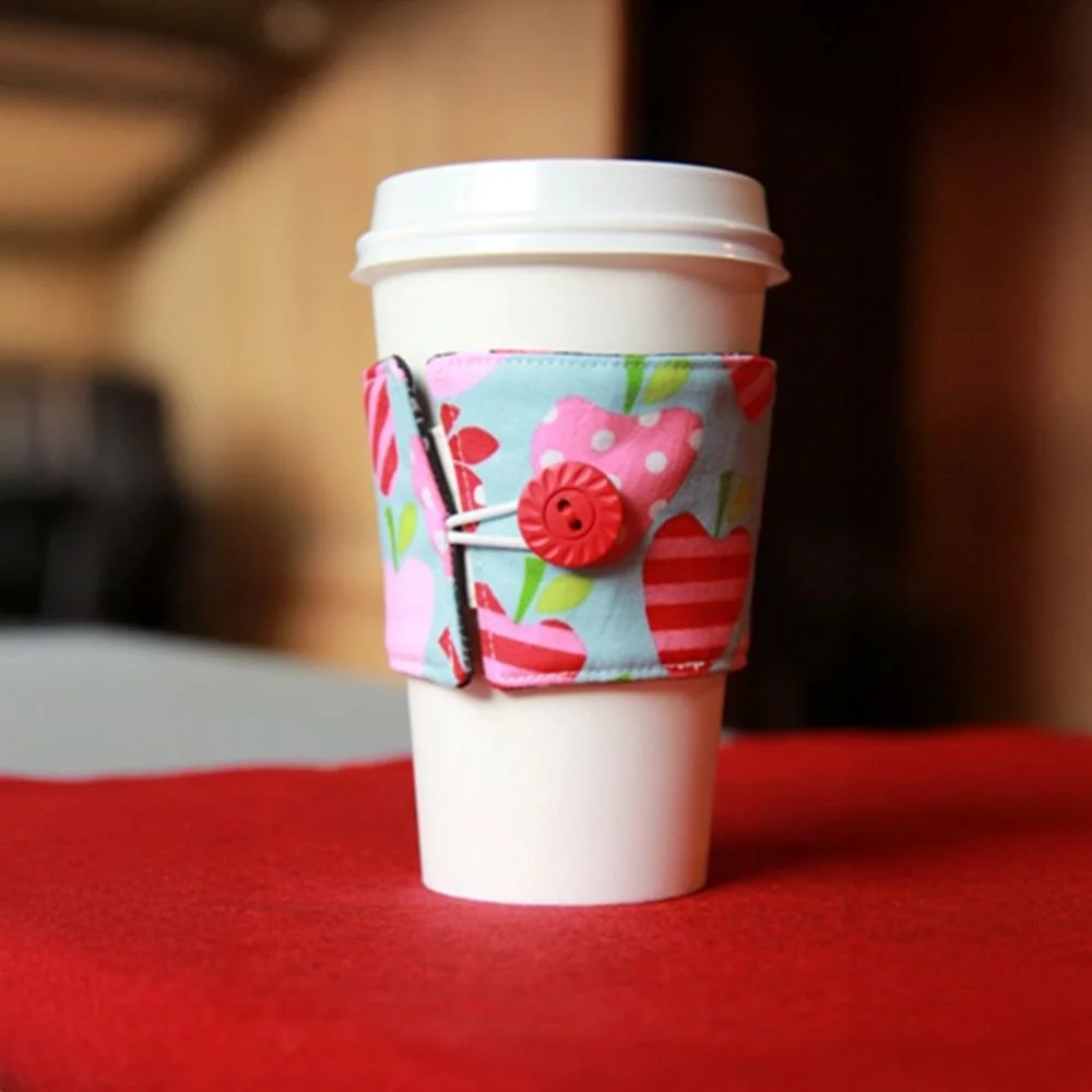 Reversible Coffee Cozy Sewing Pattern PDF — Crafty Staci