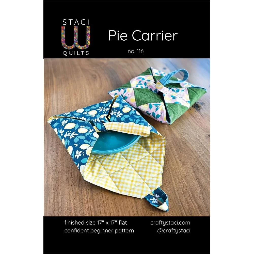 Pie Carrier Sewing Pattern - PDF download — Crafty Staci
