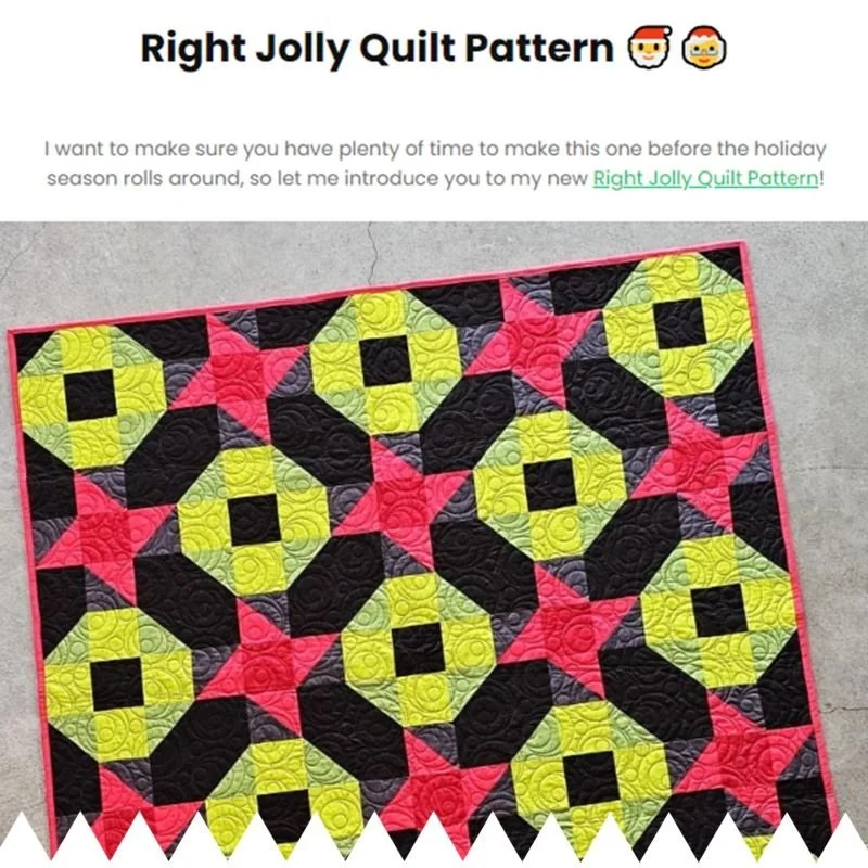 Right Jolly Quilt Pattern — Crafty Staci