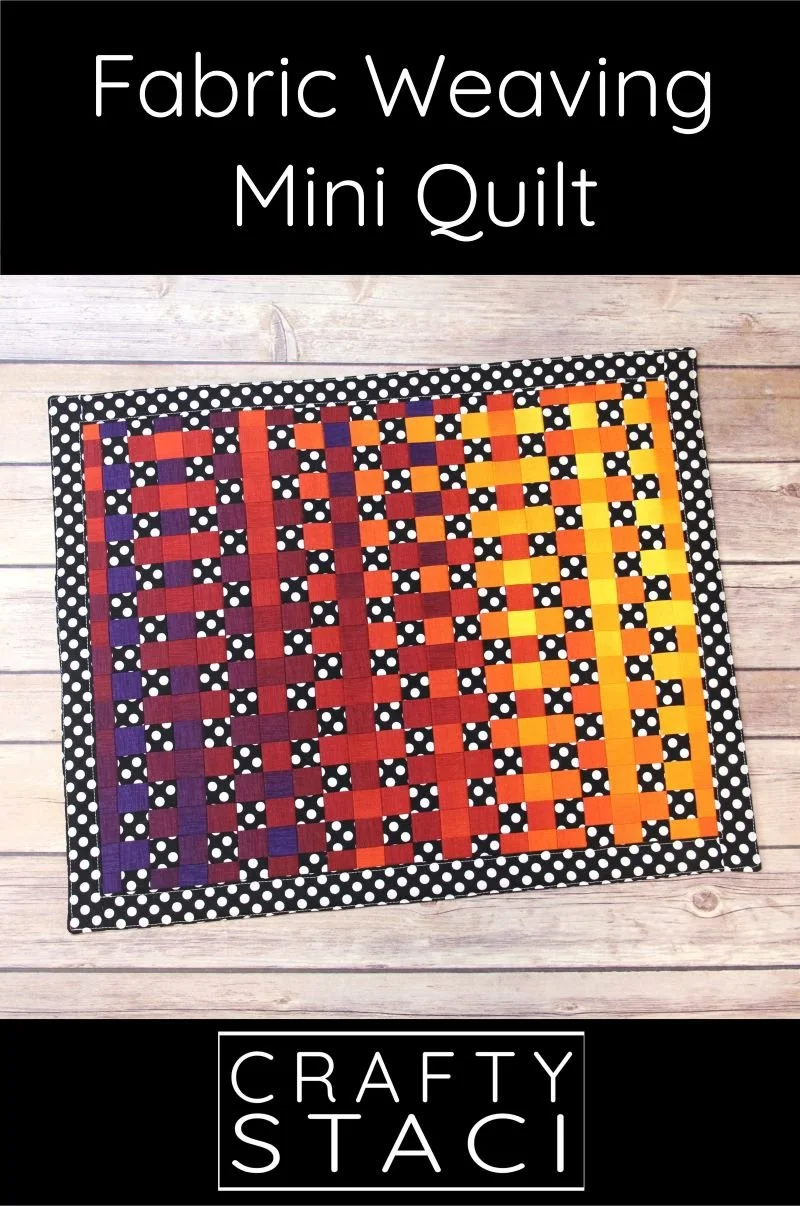 Fabric Weaving Mini Quilt — Crafty Staci