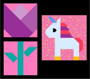 Unicorn and Log Cabin Construction Quilts — Crafty Staci